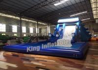China Blue Dolphin Huge Water Slides Inflatable Durable Plato 0.55 mm PVC Tarpaulin for sale