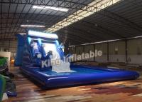 China Blue Dolphin Huge Water Slides Inflatable Durable Plato 0.55 mm PVC Tarpaulin for sale