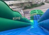 China Blue / Green Customized Inflatable Water Slide With Constant Blowing System for sale