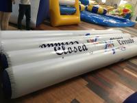 China Outdoor White Blow Up Water Floating Buoys Logo Printed PVC Water Toys For Alert for sale