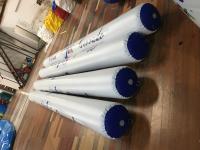 China Outdoor White Blow Up Water Floating Buoys Logo Printed PVC Water Toys For Alert for sale