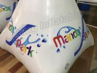 China Triangle Airtight  Inflatable Floating Buoys Water PVC Toys With CE Approved Air Pump for sale