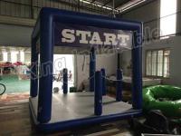 China Blue Outdoor Shadow Protection Blow Up PVC Tent  Ad Printed Water Toy For Water Park for sale