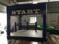 China Blue Outdoor Shadow Protection Blow Up PVC Tent  Ad Printed Water Toy For Water Park for sale