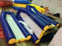 China Life Guarding Use Blow Up Blue / White PVC Water Guard Board Toy For Outdoor Games for sale