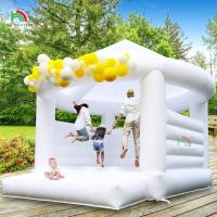 China Kids Jumping Bounce Slide White Inflatable Wedding Bouncy House With Ball Pit Pool for sale