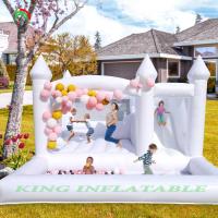 China Kids Jumping Bounce Slide White Inflatable Wedding Bouncy House With Ball Pit Pool for sale