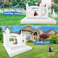 China Kids Jumping Bounce Slide White Inflatable Wedding Bouncy House With Ball Pit Pool for sale