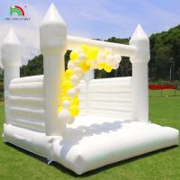 China Backyard Water Jumper Toy White Castle Bouncer Outdoor And Indoor Party Inflatable Bounce House Kids Castle for sale