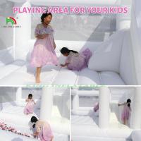China Commercial Inflatable White Jumping Bouncer Castle Bounce House White Bounce Castle With Ball Pit for sale