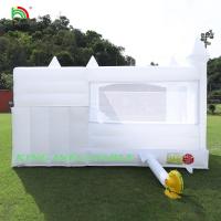 China Commercial Inflatable White Jumping Bouncer Castle Bounce House White Bounce Castle With Ball Pit for sale