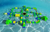 China Adult Floating Play Aqua Fun Inflatable Water Parks Blow Up Water Obstacle Course for sale