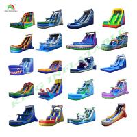 China Customized Outdoor Kids Adults Party Jumping Bouncy Castle Water Slide Toboggan Gonflable Inflatable Water Slid for sale
