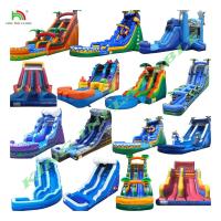 China Customized Outdoor Kids Adults Party Jumping Bouncy Castle Water Slide Toboggan Gonflable Inflatable Water Slid for sale