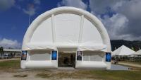 China White Inflatable Tent Portable Outdoor Inflatable Disco Nightclub Tent For Events for sale