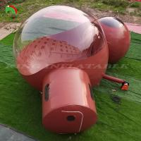 China Inflatable Commercial Grade Two Room Pvc Clear Eco Dome Camping Bubble Tent for sale