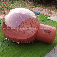 China Outdoor Inflatable Clear Dome Tent Camping Hotel Room House Bubble Tent For Restaurant for sale