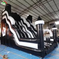 China Commercial Inflatable Bouncer Jumping Castle Wedding Toddler Black Bounce House With Slide for sale