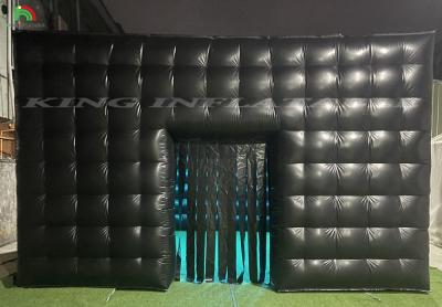 China Commercial Night Club Tent Portable Black Inflatable Nightclub Events Tent For Party Rental for sale