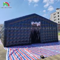 China Black Portable LED Lighting Mobile Inflatable Tent Party Tent Inflatable Nightclub for sale