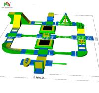 China Waterpark Large Inflatable Water Park Equipment Floating Customized Inflatable Aqua Park for sale