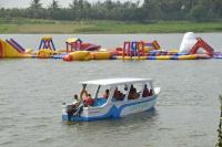 China Sea Large Inflatable Floating Water Park Game Floating Island Equipment for sale