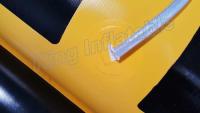 China 3 Seats Inflatable Water Banana Boat With 0.9mm PVC Tarpaulin Material for sale