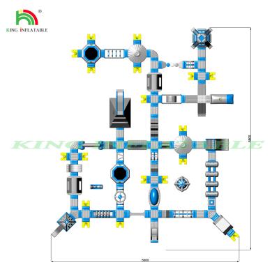 China Outdoor Inflatable Floating Water Park Games Inflatable Sea Waterpark for sale