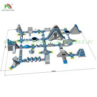 China Commercial Inflatable Park Slide With Frame Pool Inflatable Land Water Park For Adventure Park for sale