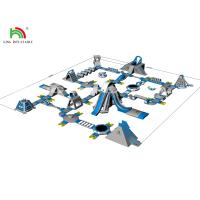 China Commercial Inflatable Park Slide With Frame Pool Inflatable Land Water Park For Adventure Park for sale
