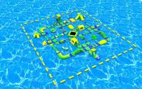 China Inflatable Floating Aqua Park  Inflatable Water Games Amusement Equipment For Events for sale