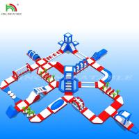 China Custom Inflatable Aqua Park Commercial Inflatable Floating Water Park With Water Slide For Party Rental for sale