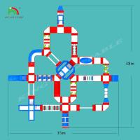 China Custom Inflatable Aqua Park Commercial Inflatable Floating Water Park With Water Slide For Party Rental for sale