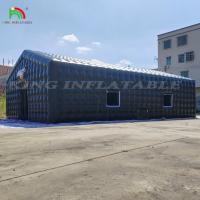 China Commercial LED Black Disco Lighting Mobile Night Club Tent Inflatable Cube Party Tent Inflatable Nightclub for sale