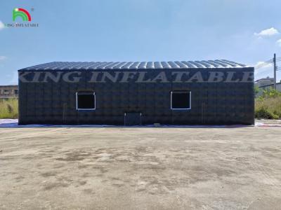 China Commercial LED Black Disco Lighting Mobile Night Club Tent Inflatable Cube Party Tent Inflatable Nightclub for sale