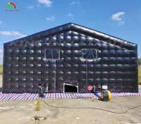 China Commercial LED Black Disco Lighting Mobile Night Club Tent Inflatable Cube Party Tent Inflatable Nightclub for sale