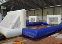 China 12 x 6M Blue Inflatable Football Field Sports Games With CE Blower for sale