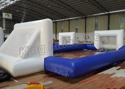 China 12 x 6M Blue Inflatable Football Field Sports Games With CE Blower for sale