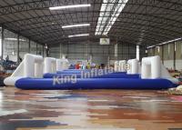 China 12 x 6M Blue Inflatable Football Field Sports Games With CE Blower for sale