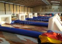China 12 x 6M Blue Inflatable Football Field Sports Games With CE Blower for sale