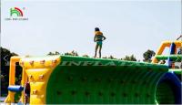 China Inflatable Water Park Equipment Floating Slide Trampoline for sale