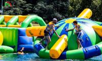 China Inflatable Water Park Equipment Floating Slide Trampoline for sale