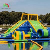 China Inflatable Water Park Equipment Floating Slide Trampoline for sale