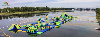 China Inflatable Water Park Equipment Floating Slide Trampoline for sale