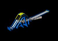 China 11m High Blue Commercial Giant Hippo Inflatable Water Slide For Adult and Kids for sale