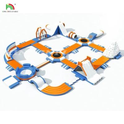 China Customized Waterpark Large Inflatable Water Park Equipment Floating Inflatable Aqua Park for sale