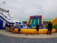 China Inflatable Water Slide Swimming Ball Toys Pools Inflatable Water Park With Pool for sale