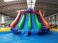 China Inflatable Water Slide Swimming Ball Toys Pools Inflatable Water Park With Pool for sale