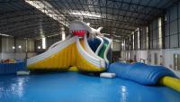 China Inflatable Large Pool Water Park Inflatable Water Park With Swimming Pool Slide for sale