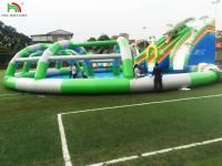 China Commercial Water Play Equipment Mobile Land Inflatable Ground Water Park Large Pool Slide for sale